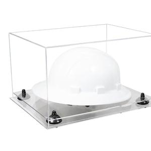 Better Display Cases Acrylic Large Helmet - Hard Hat Display Case With ...