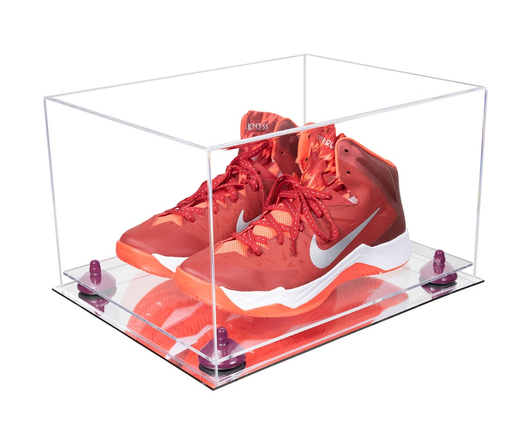 Acrylic Shoe Pair Display Case -large Rectangle Box With Clear Case ...