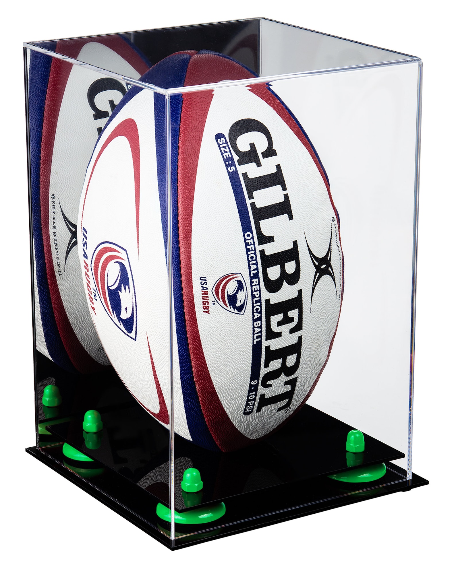 Deluxe Acrylic Rugby Ball Display Case Vertical With Mirror - Etsy