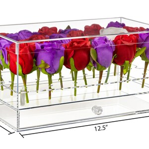 Clear Acrylic Flower Display Case for Wedding and Home - Etsy
