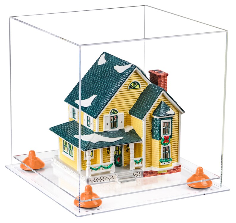 Versatile Deluxe Clear Acrylic Display Case - Medium Square Box With ...