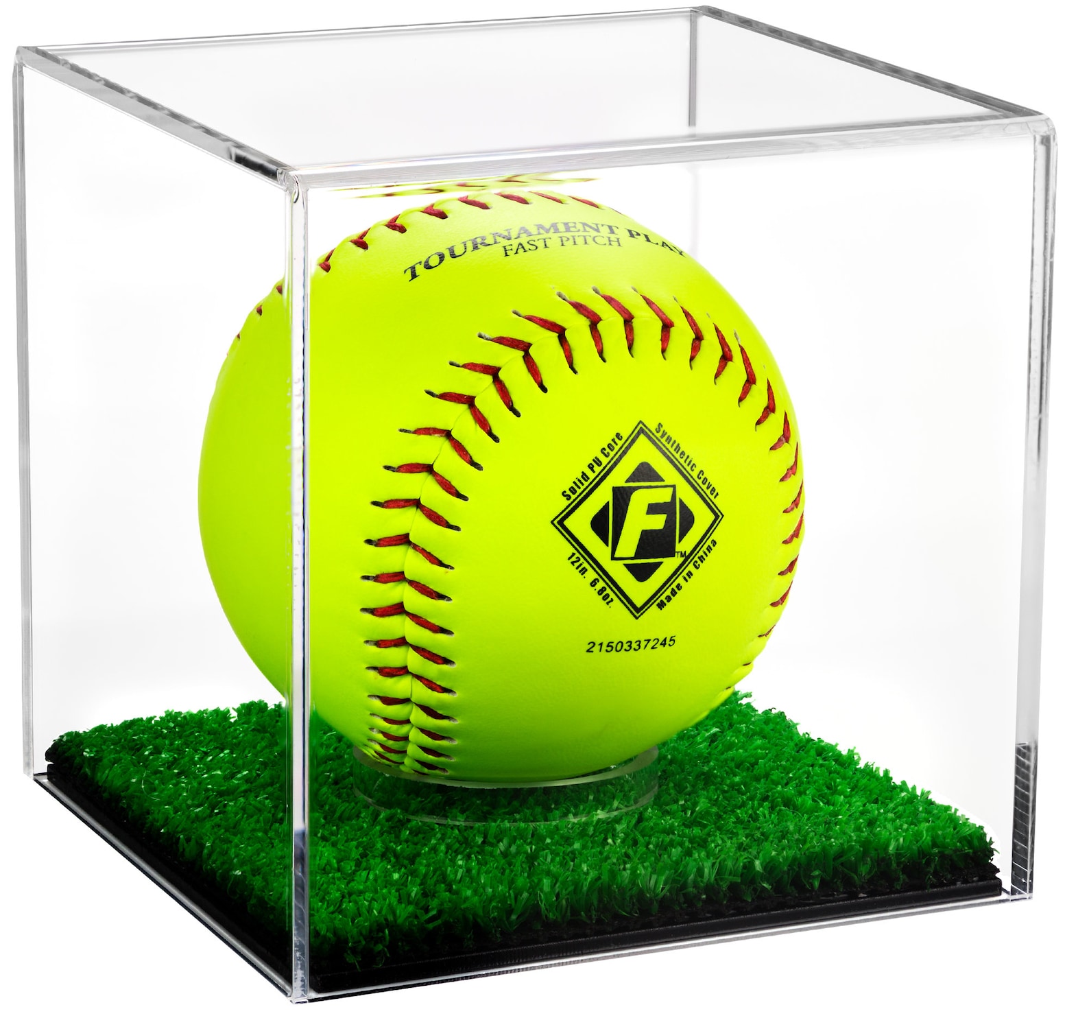 Deluxe Acrylic Softball Display Case With Turf Bottom (A081) - Etsy