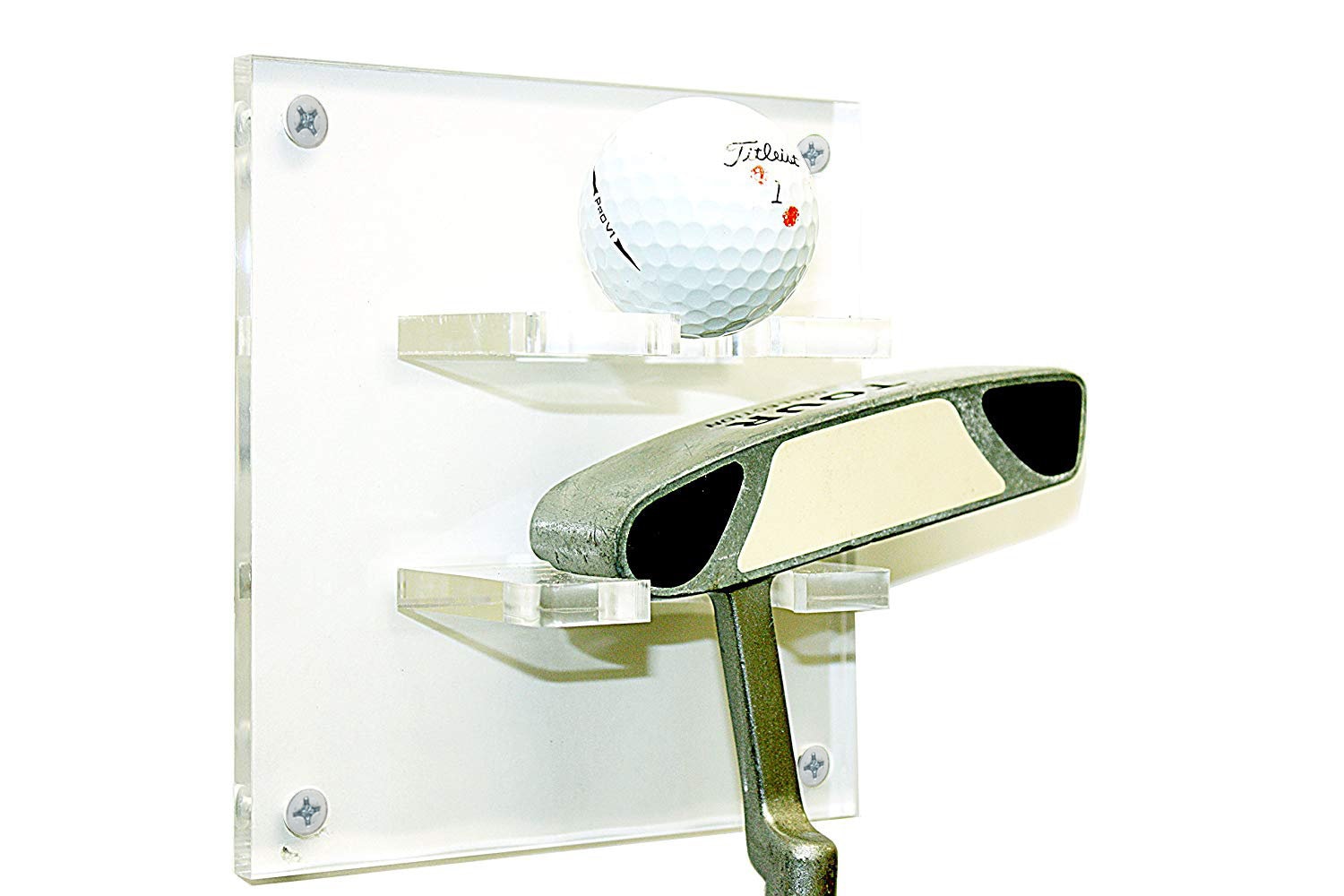 Clear Acrylic Golf Ball and Putter Combo Wall Mount Bracket | Etsy