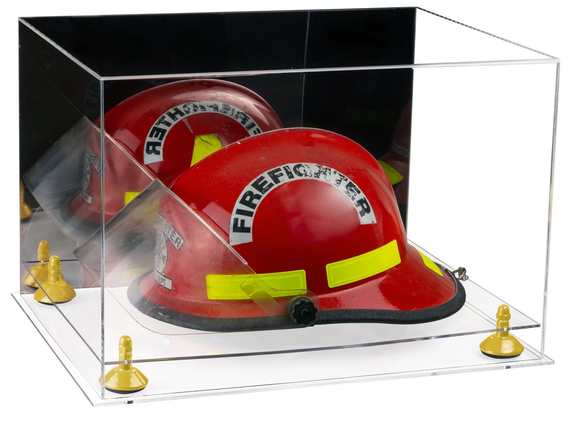 Acrylic Fireman's Helmet Large Display Case With Mirror - Etsy