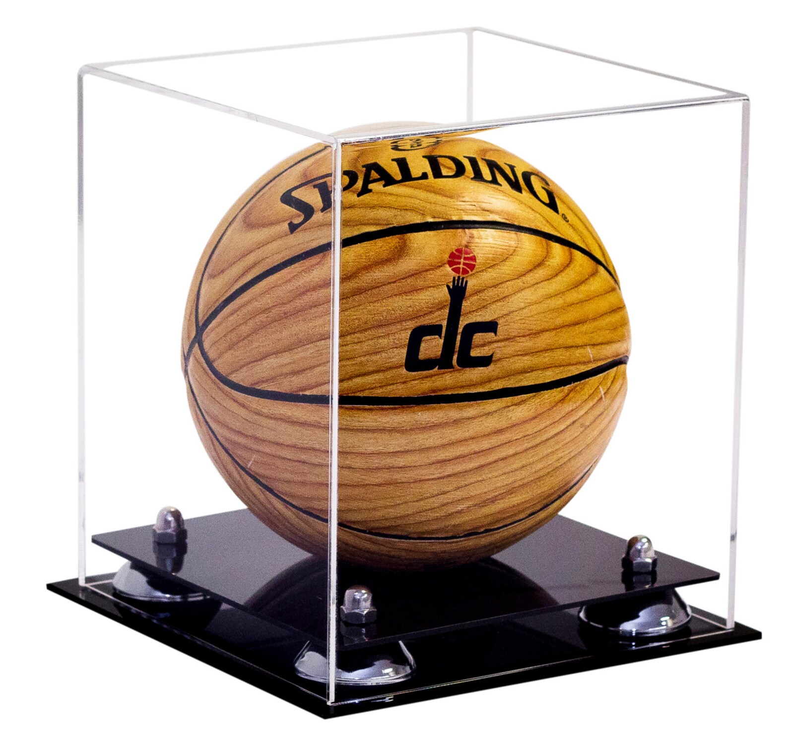Clear Acrylic Mini Miniature not Full Size Basketball Display Case With ...