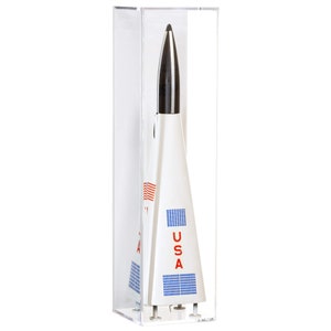 Better Display Cases Small Model Rocket Acrylic Display Case With ...