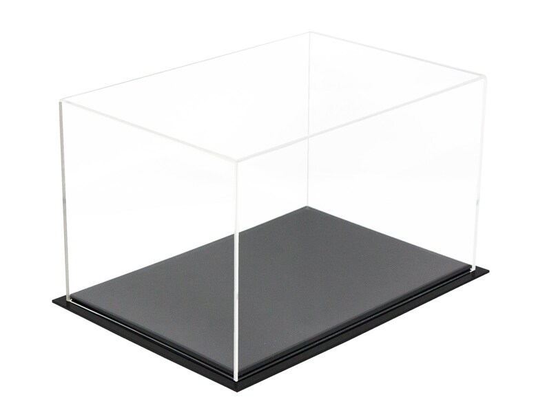 Versatile Acrylic Display Case, Cube, Dust Cover and Riser 12" X 8.25 ...