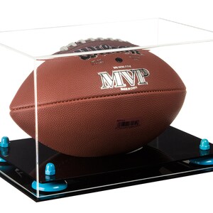 Clear Acrylic Football Display Case With Risers and Black Base (A004 ...