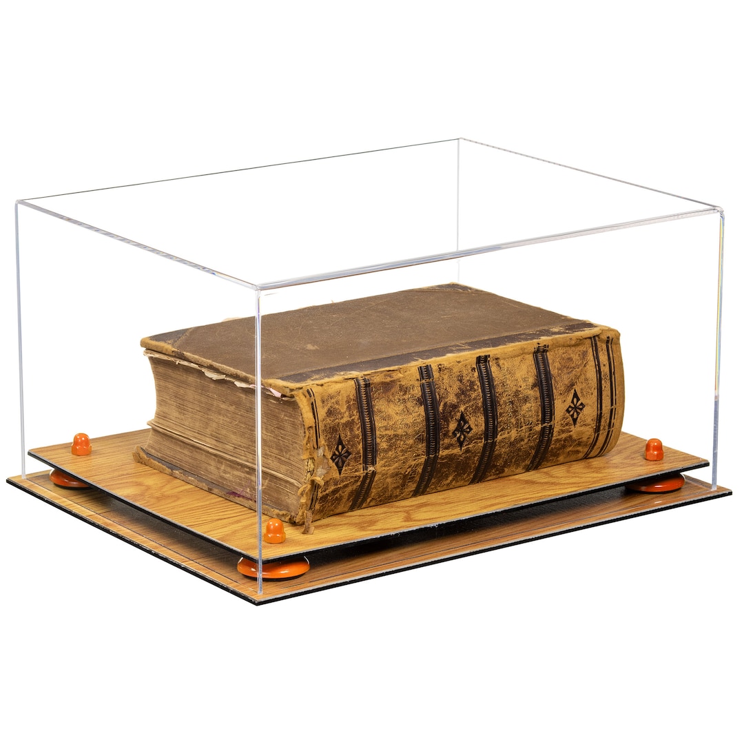 Better Display Cases Acrylic Book Display Case 15.25" X 12" X 8" With ...