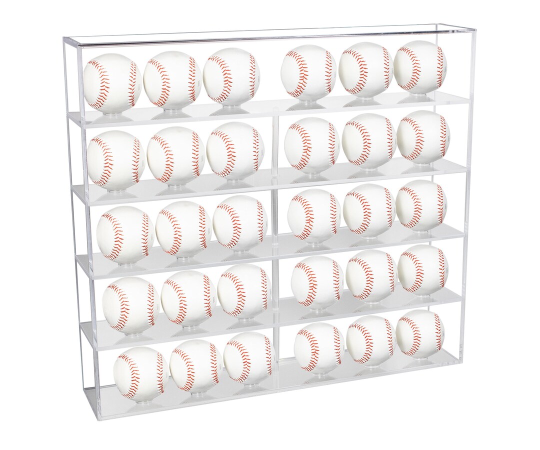 Clear Acrylic Baseballs Display Case With 5 Shelves (A123A) - Etsy