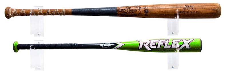 Clear Acrylic Baseball Bat Horizontal Wall Mounted Floating - Etsy