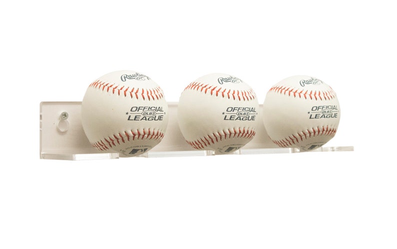 Deluxe Clear Acrylic Baseball Wall Mounted Floating Shelf - Etsy