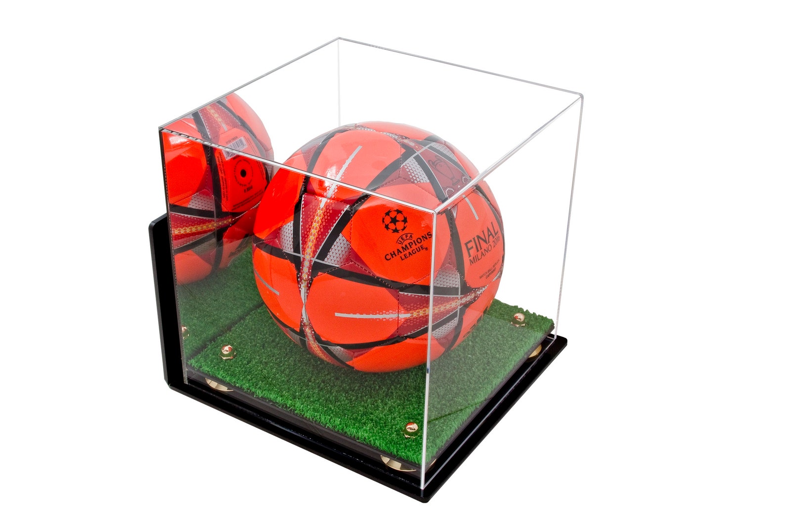 Deluxe Acrylic Soccer Ball Display Case With Risers Mirror - Etsy