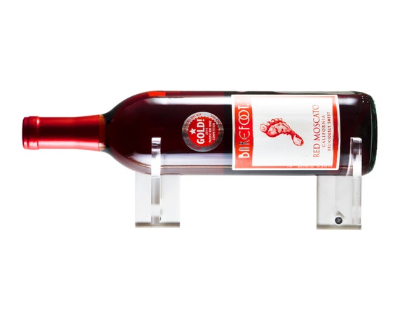 Deluxe Clear Acrylic Wine Bottle Display Bracket | Etsy