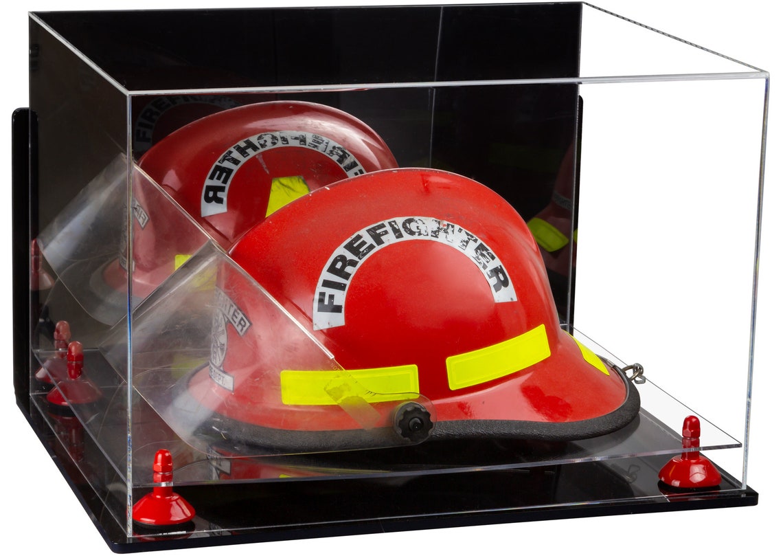 Acrylic Fireman's Helmet Display Case With Mirror Wall | Etsy