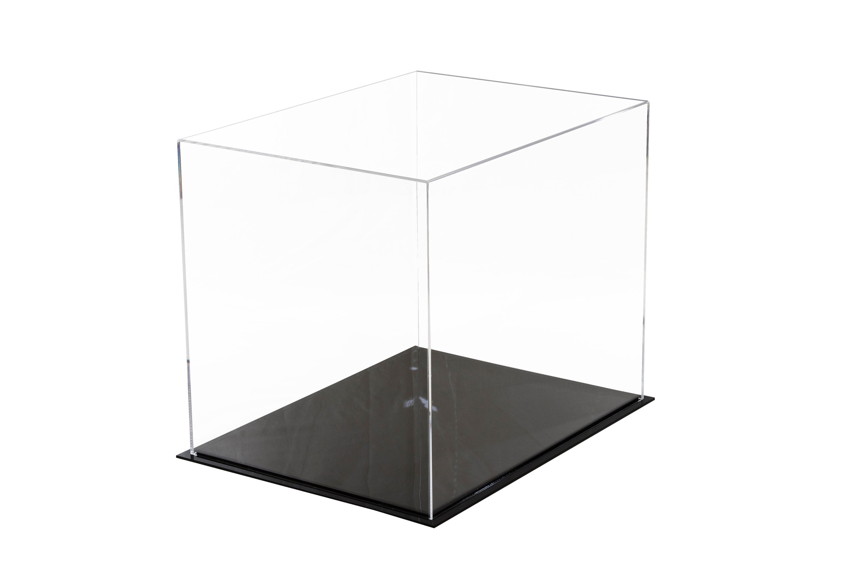 Acrylic Deluxe Clear Display Case - Medium Rectangle Box 14.5" X 11" X ...