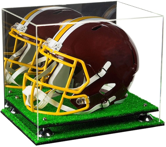 Acrylic Football Helmet Display Case With Mirror Risers and - Etsy
