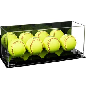 Better Display Cases Acrylic Four Softballs Display Case With Case ...