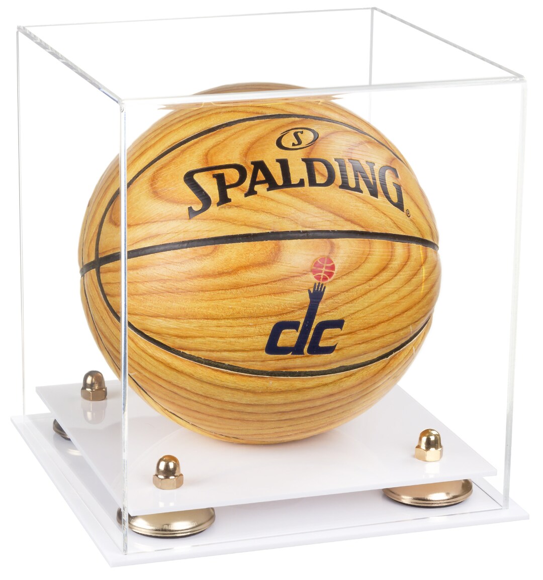 Clear Acrylic Mini - Miniature (not Full Size) Basketball Display Case ...