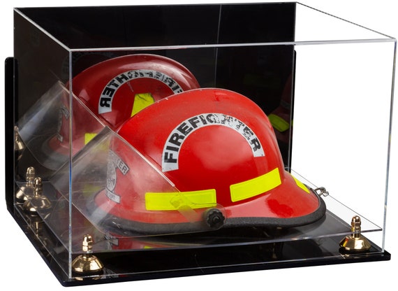 Acrylic Fireman's Helmet Display Case With Mirror Wall | Etsy