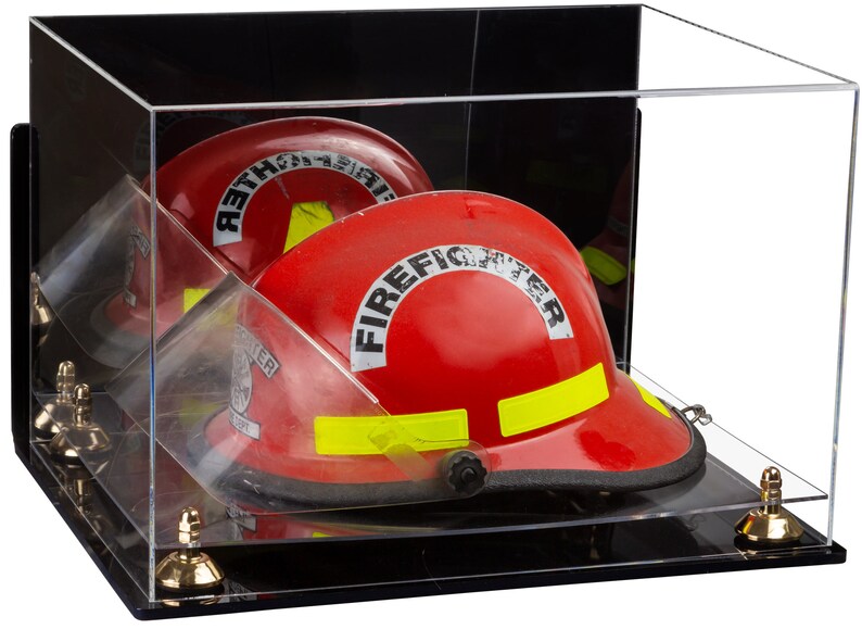 Acrylic Fireman's Helmet Display Case With Mirror Wall | Etsy