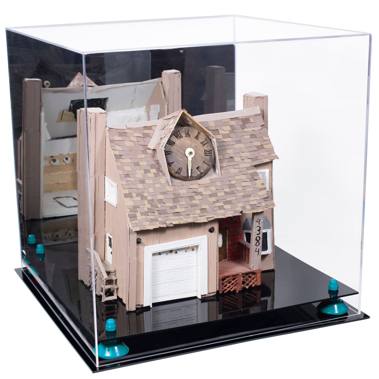 Versatile Display Case - Large Square Box With Clear, Mirror & Wall ...