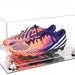 Clear Acrylic Shoe Pair Display Case for Soccer Cleats Football Cleats ...