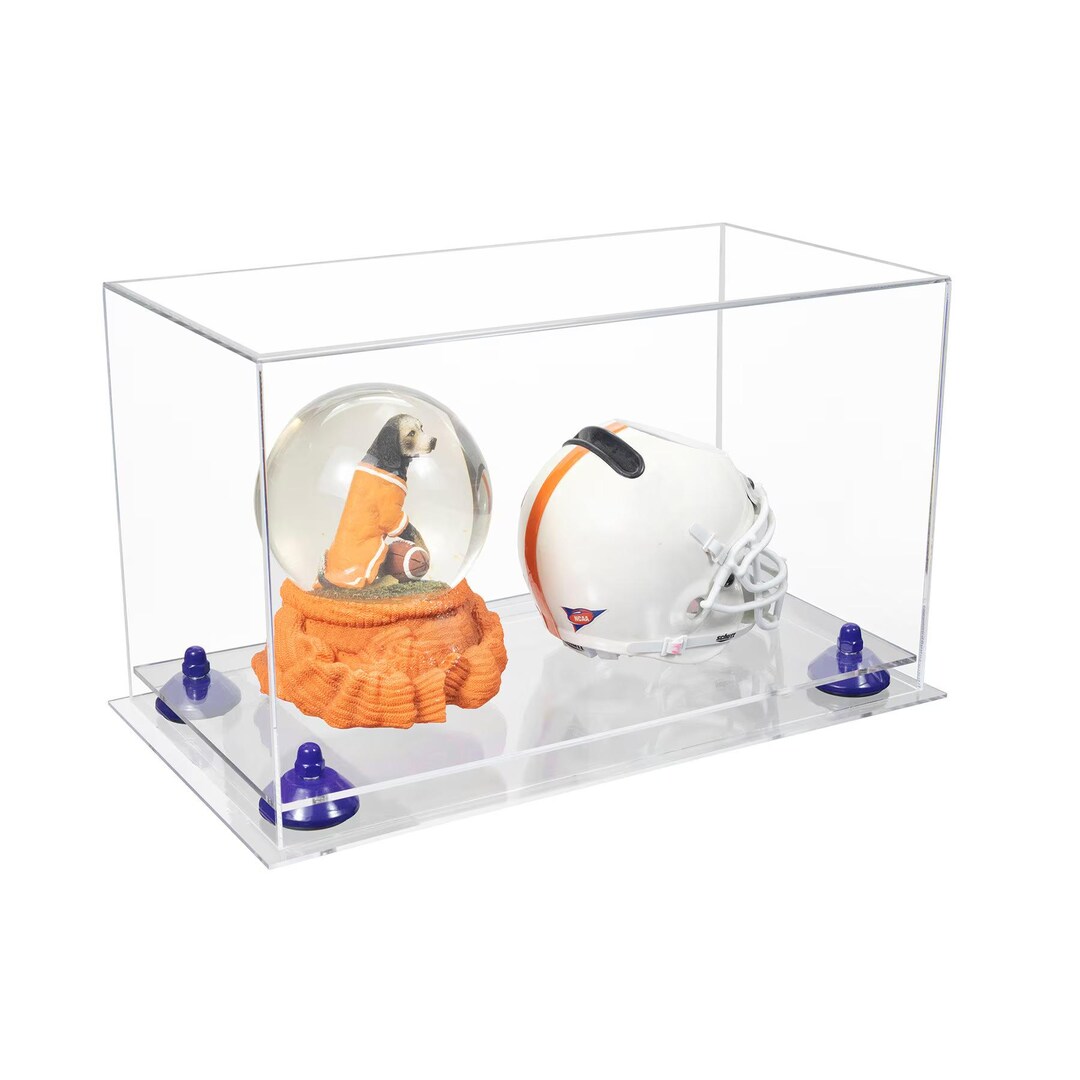 Versatile Acrylic Display Case - Medium Rectangle Box With Risers and ...