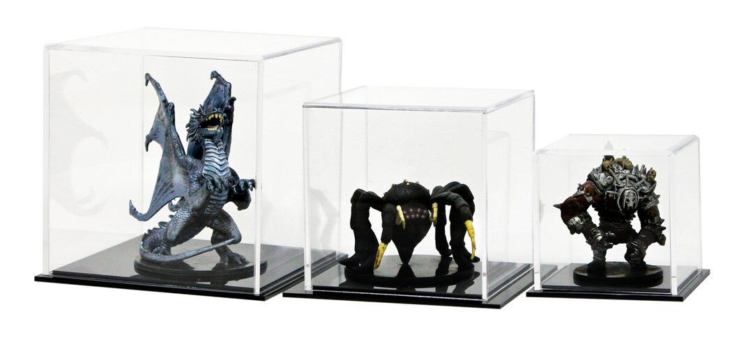 Deluxe Acrylic Cube Display Nesting Risers Set of Three - 3" Cubes, 4 ...