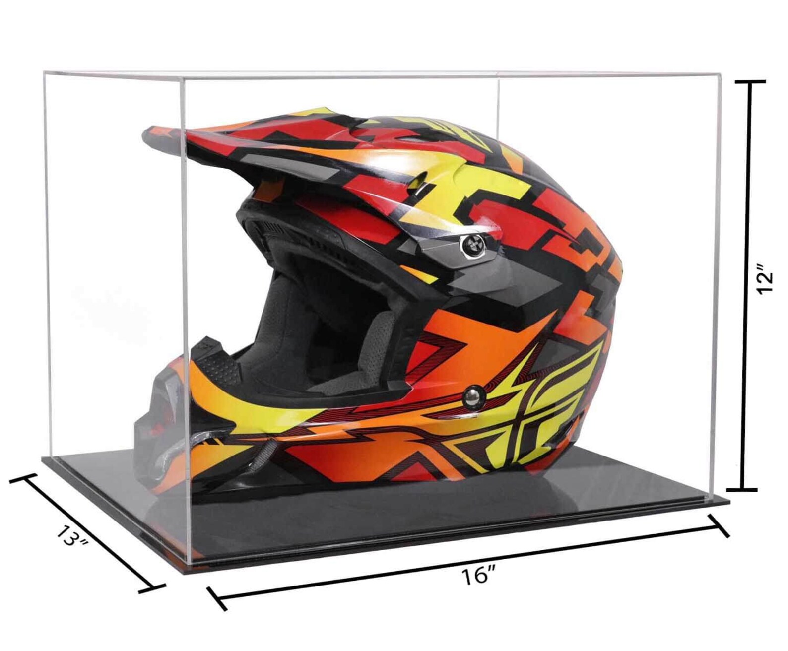 Acrylic Motorcycle Motocross or Nascar Racing Helmet Display Case (A024 ...