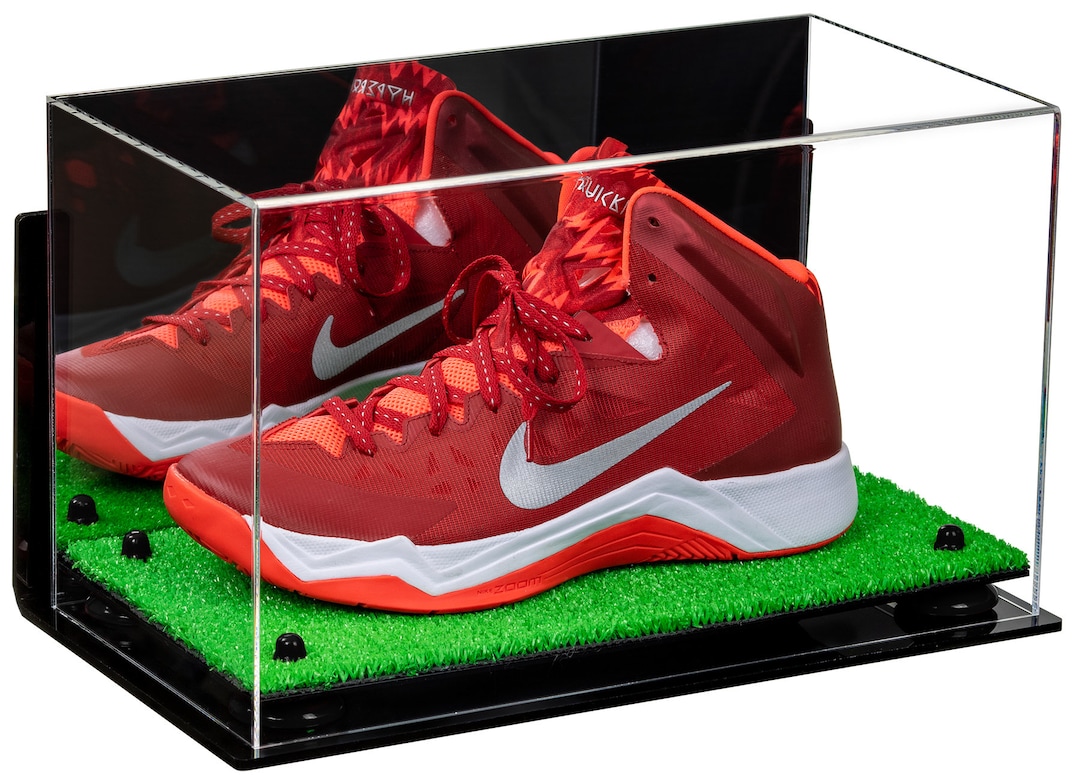 Large Shoe Display Case for Basketball Shoe Soccer Cleat Football ...