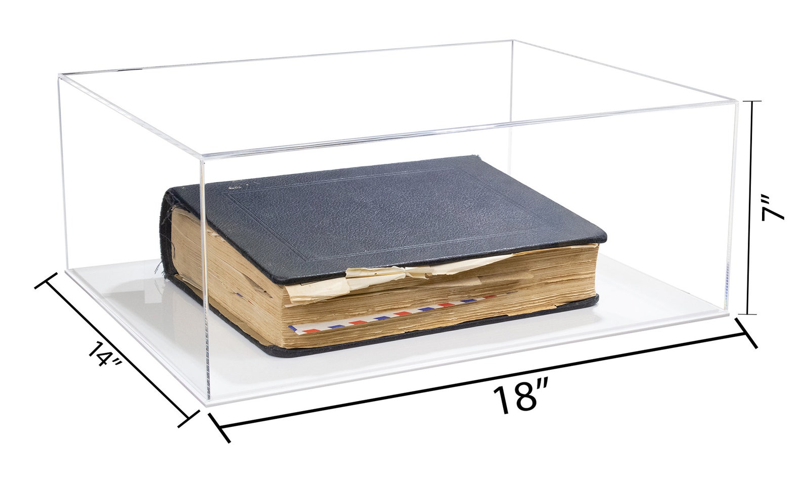Acrylic Large Book Display Case - 18" X 14" X 7" (A014-A) - Etsy