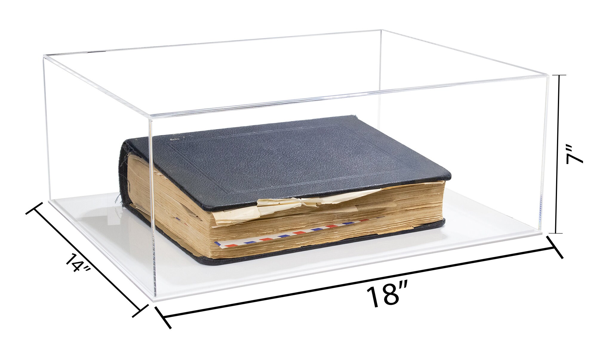 Acrylic Large Book Display Case - 18" X 14" X 7" (A014-A) - Etsy