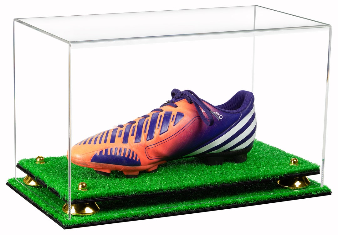 Clear Acrylic Large Shoe Display Case for Basketball Shoe Soccer Cleat ...