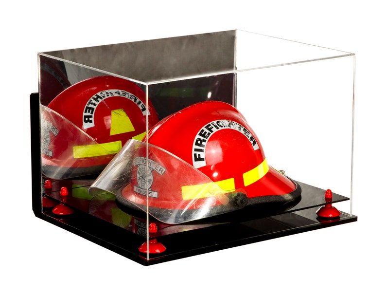 Acrylic Fireman's Helmet Large Display Case With Mirror | Etsy