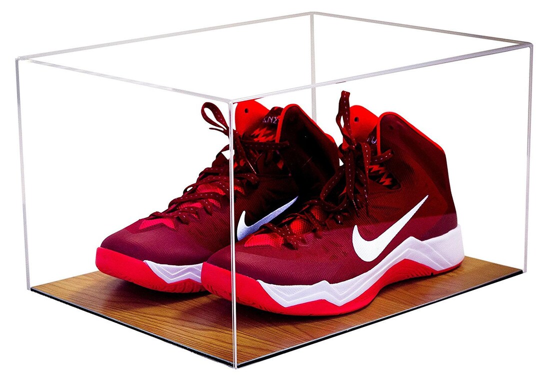 Deluxe Acrylic Basketball Shoe Display Case With Wood Floor (A025) - Etsy