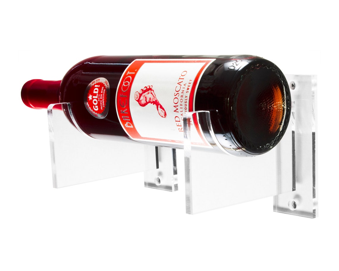 Deluxe Clear Acrylic Wine Bottle Display Holder - Etsy