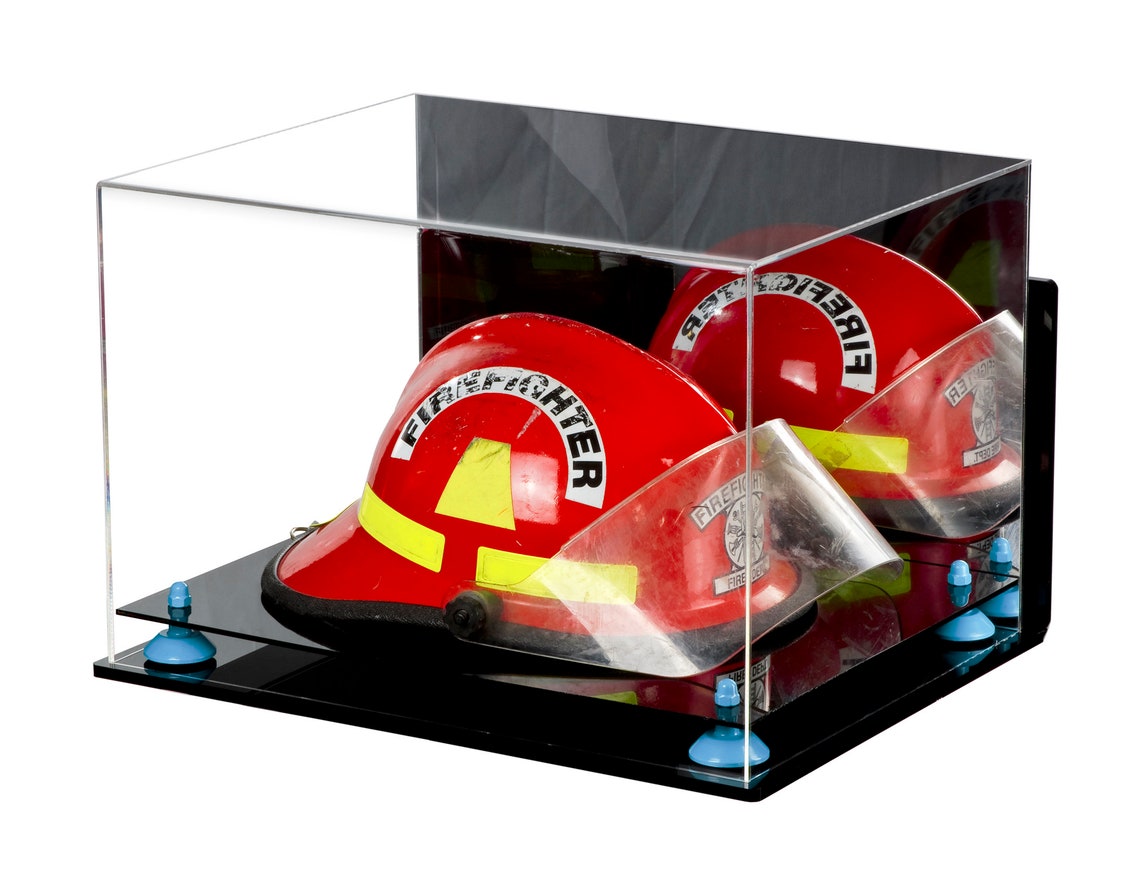 Acrylic Fireman's Helmet Large Display Case With Mirror | Etsy