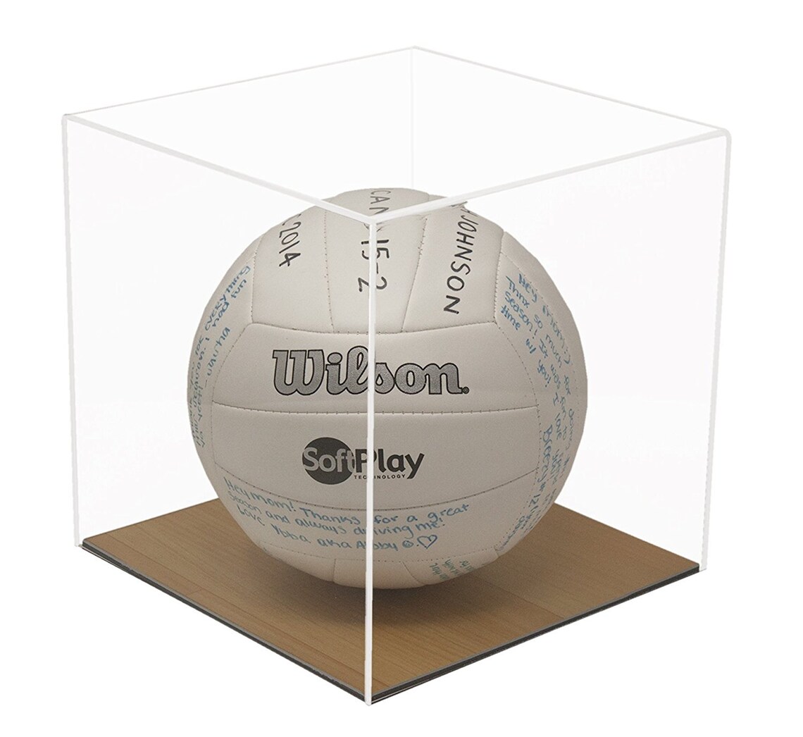 Deluxe Acrylic Display Case With Simulated Wood Floor - Etsy