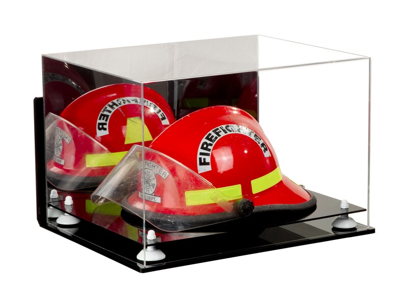 Acrylic Fireman's Helmet Large Display Case With Mirror | Etsy