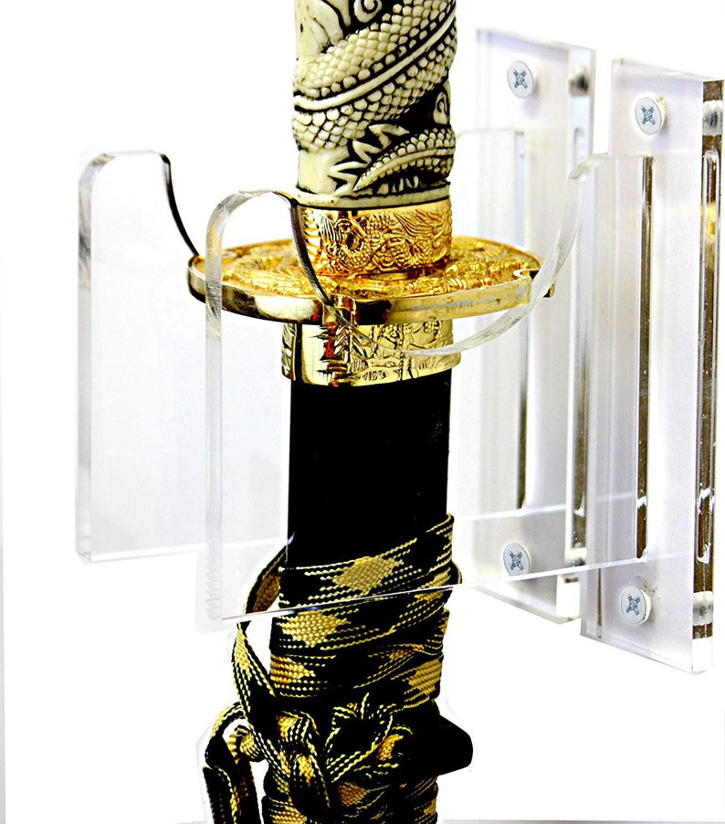 Deluxe Clear Acrylic Sword Wall Mount Bracket - Etsy