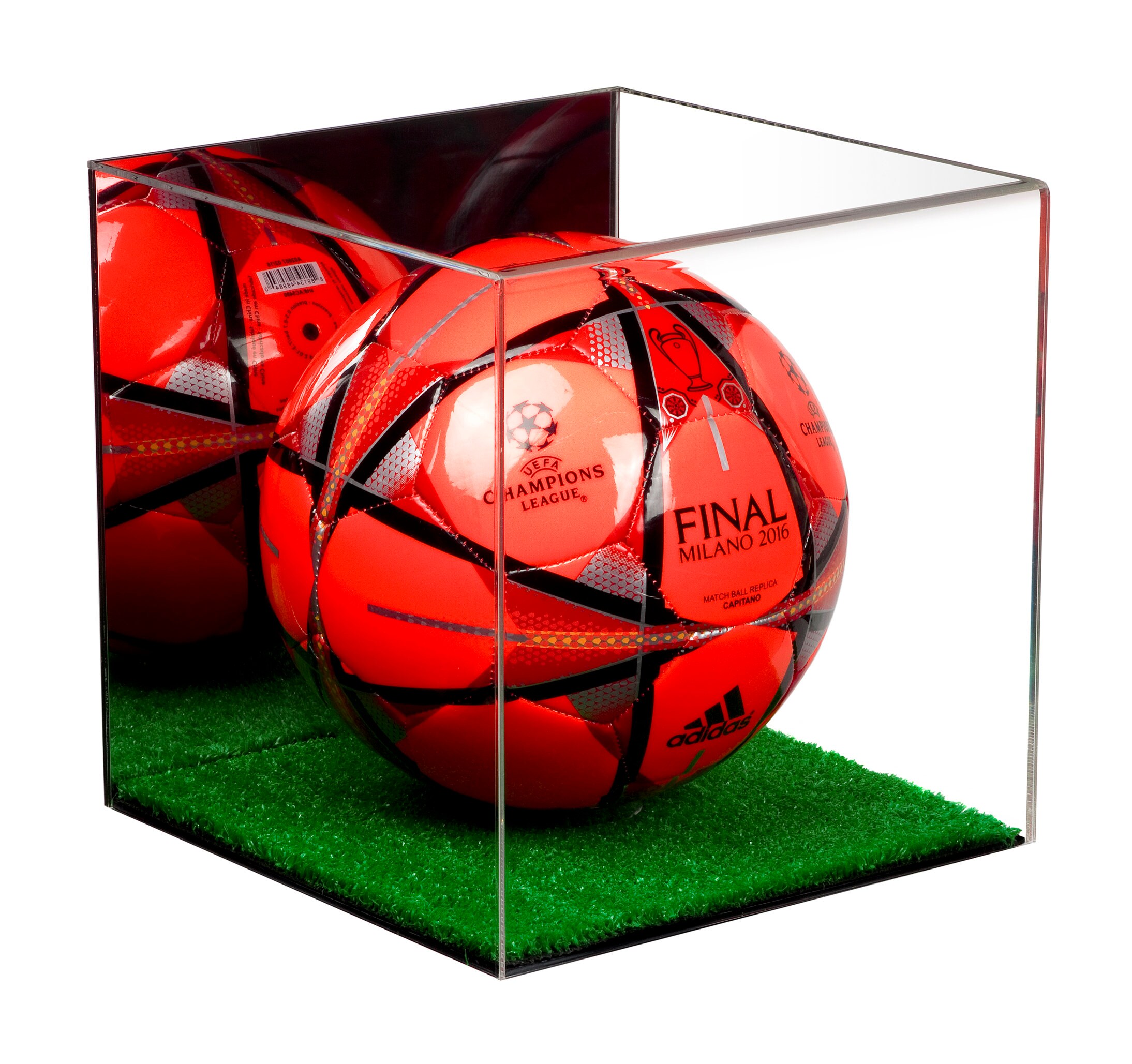Deluxe Acrylic Full Size Soccer Ball Display Case With Turf Floor (A007 ...