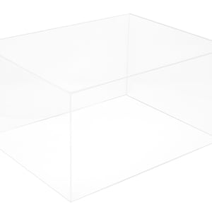 Versatile Deluxe Acrylic Display Case - Large Rectangle Box With Turf ...