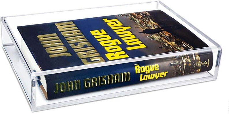 Acrylic Large Book Display Case With Back Wall Mount - Etsy