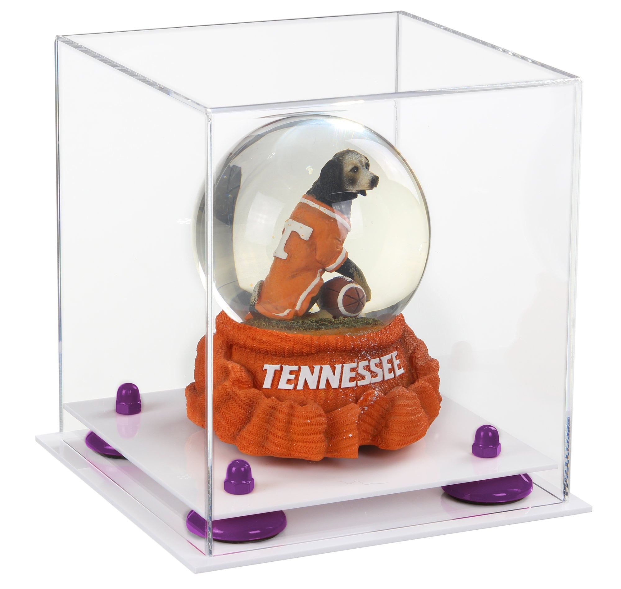 Versatile Acrylic Clear Display Case - Small Rectangle Box With Risers ...