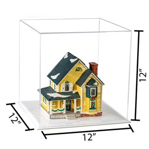 Versatile Acrylic Display Case - Medium Square Box 12" X 12" X 12 ...