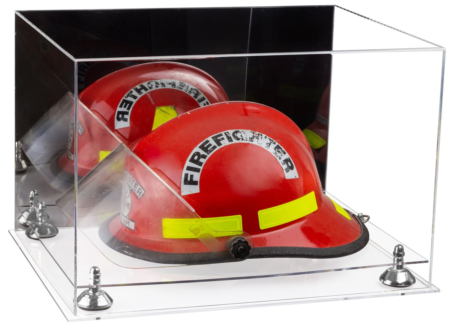 Acrylic Fireman's Helmet Large Display Case With Mirror | Etsy