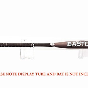 Better Display Cases Wall Mount for Baseball Bat Display Tube Holder ...