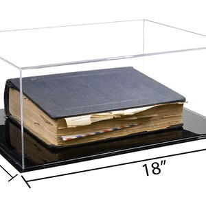 Acrylic Large Book Display Case - 18" X 14" X 7" (A014-A) - Etsy
