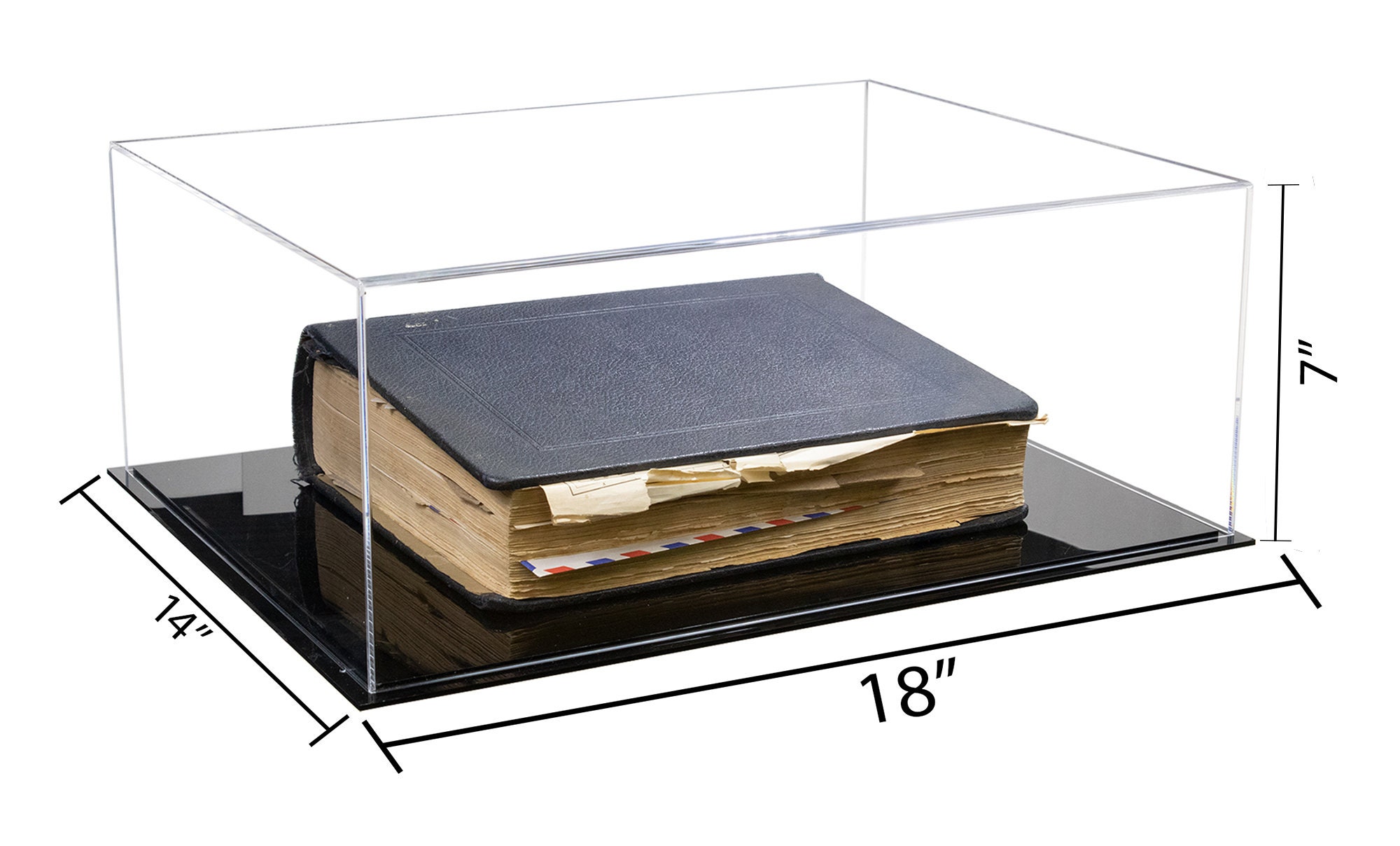 Acrylic Large Book Display Case - 18" X 14" X 7" (A014-A) - Etsy